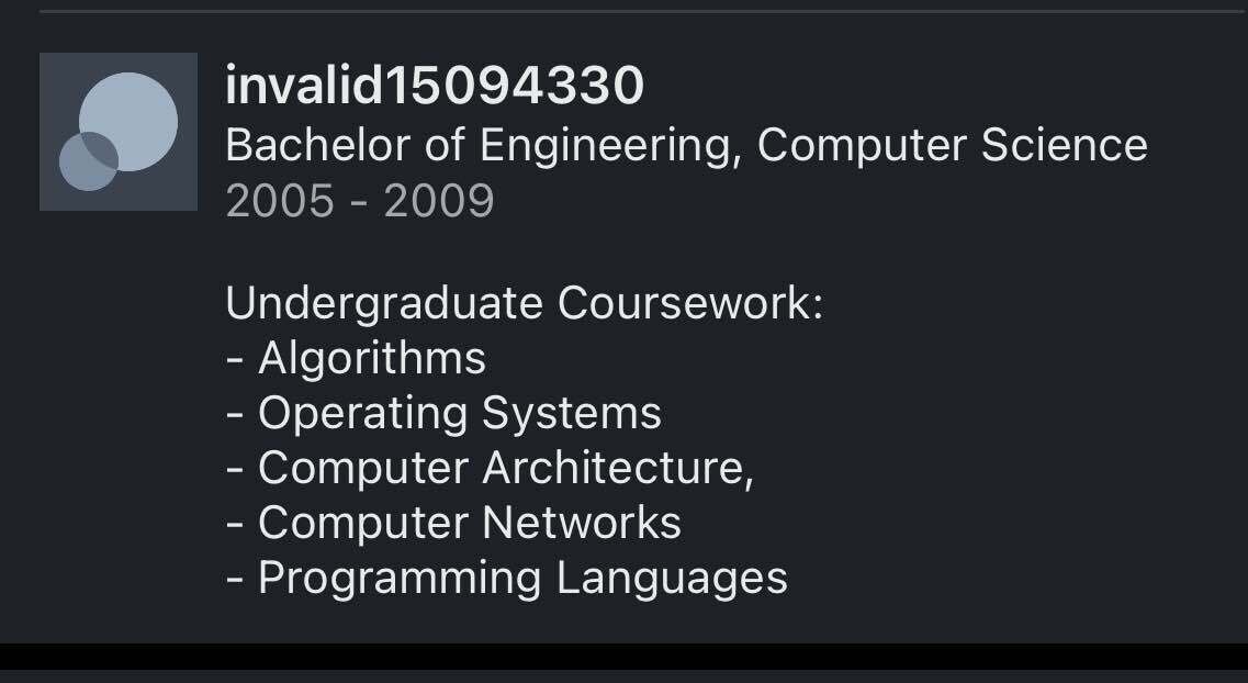 Linkedin Bug Blind