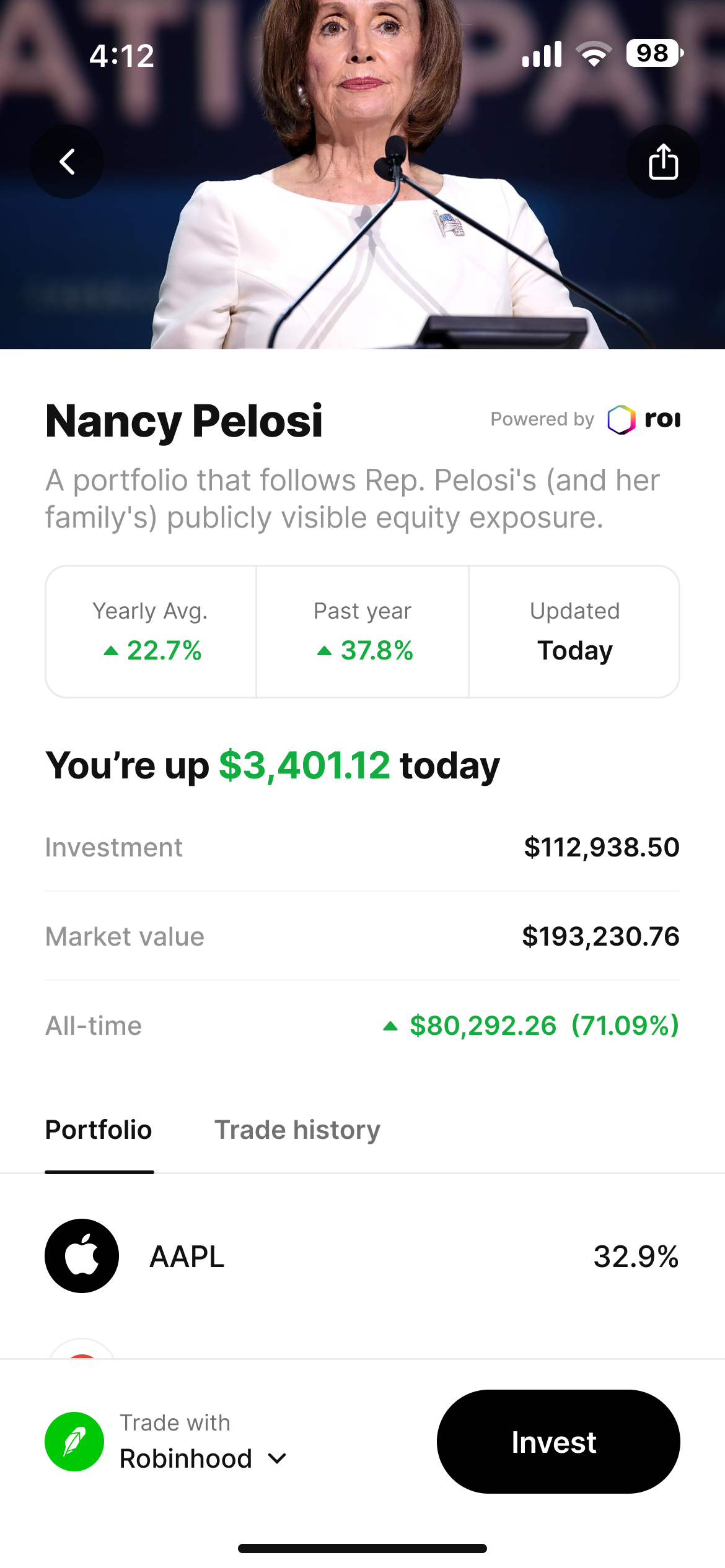 Nancy Pelosi doesn't miss | Stocks & Investments - Blind