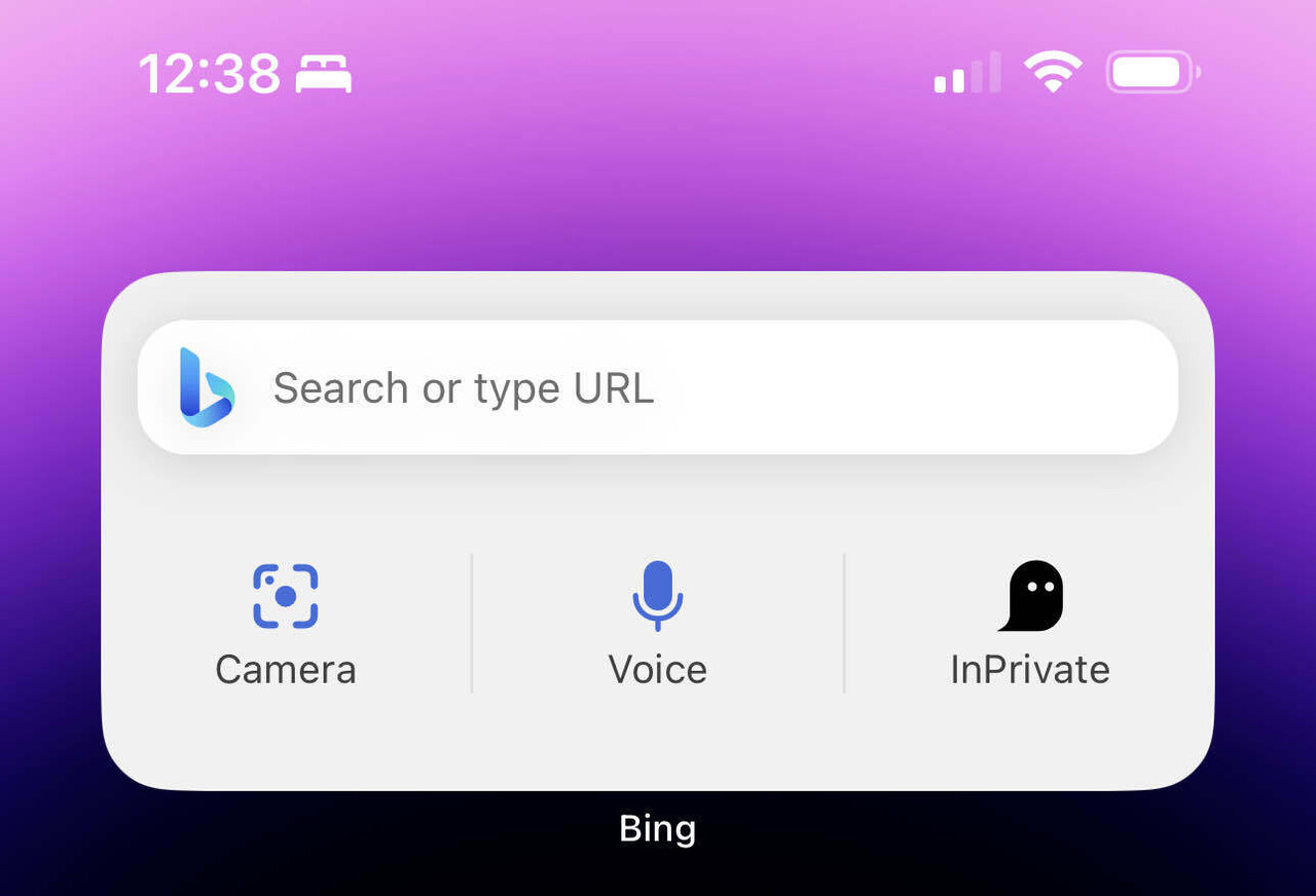 Bing chat widget is a monster - Blind