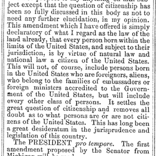 14th Amendment original interpretation and discussion | White House ...