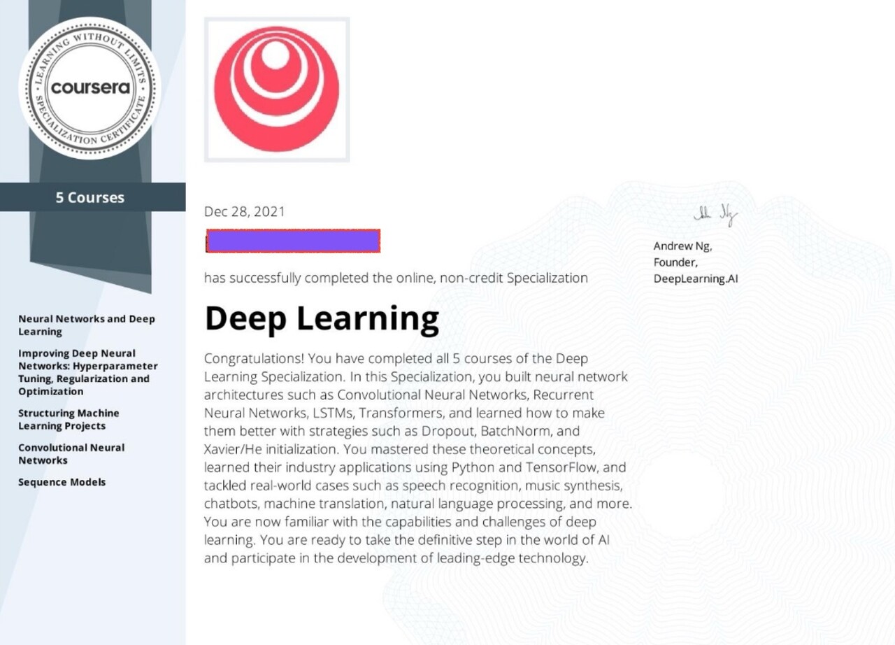 블라인드 | 블라블라: 코세라 Deeplearning specialization 후기