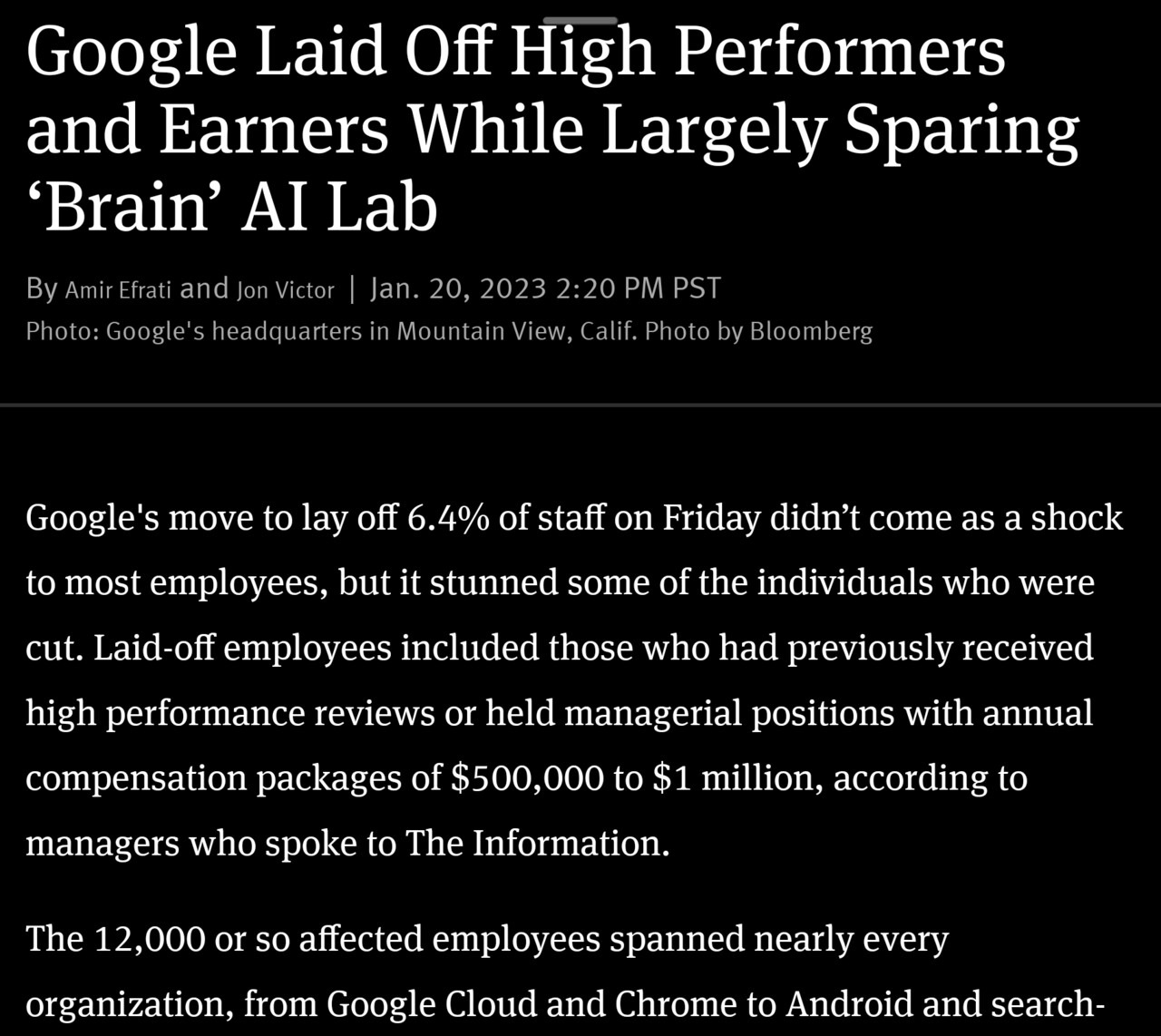 Google lays off high earners | Layoffs - Blind