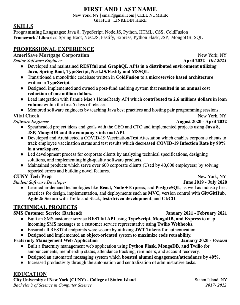 Tips on resume | Resume Review - Blind