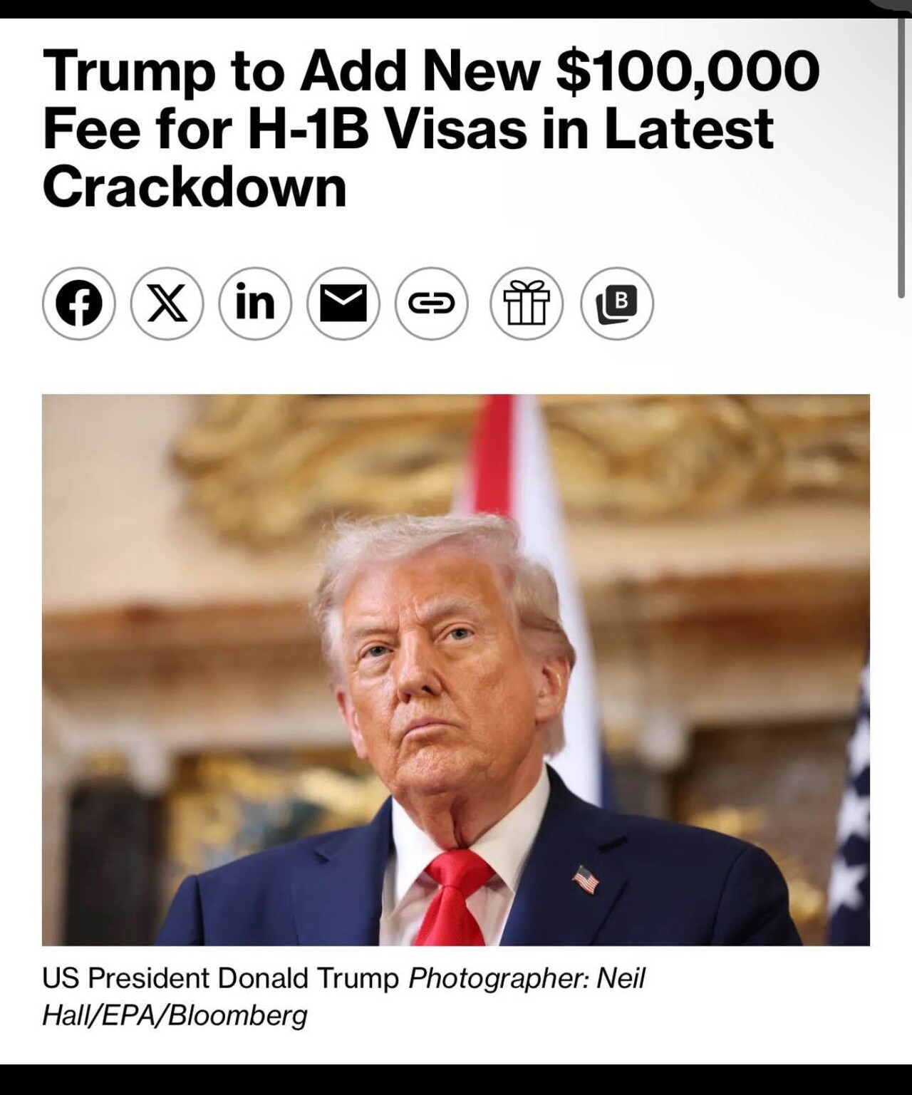 Trump drops H1B atom bomb | Tech Industry - Blind