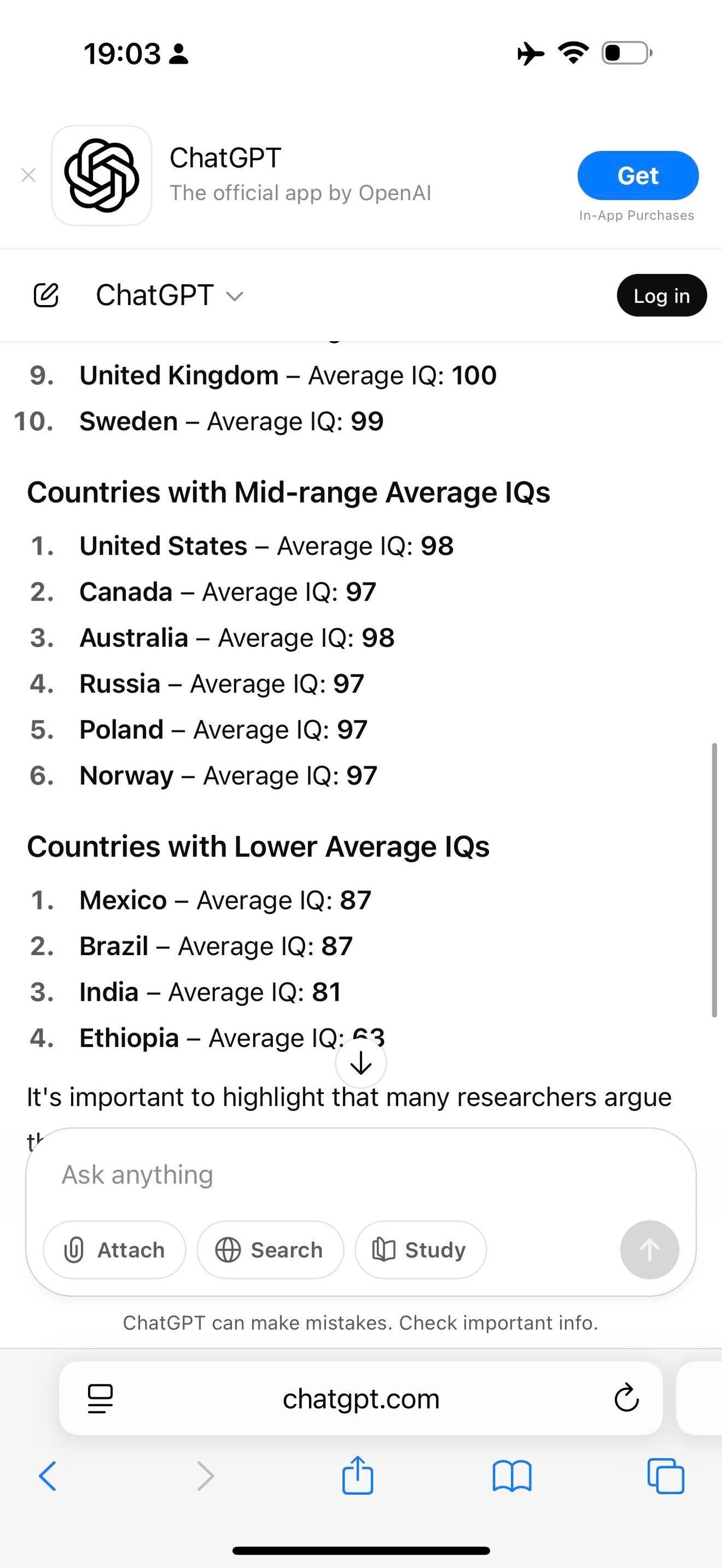Average IQ by country | Tech Industry - Blind