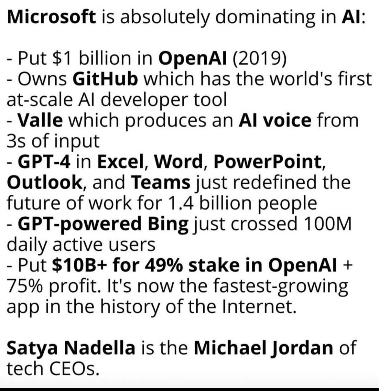 Microsoft’s AI efforts are overrated | Tech Industry - Blind