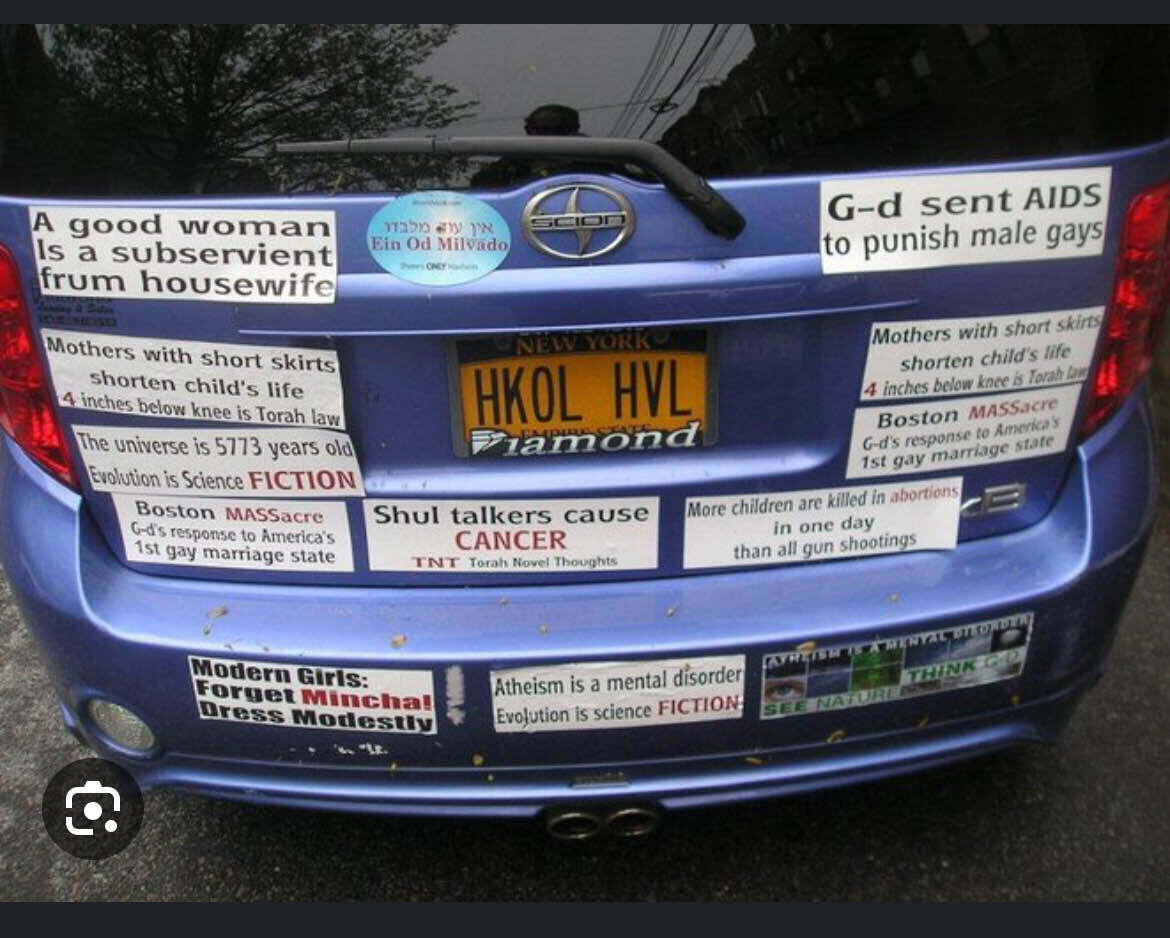 I didn’t hire someone because they had very opinionated bumper stickers ...