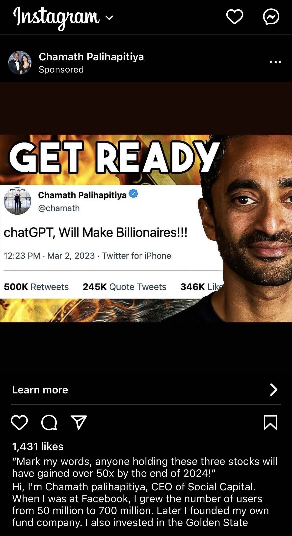 Chamath is back.. | Tech Industry - Blind