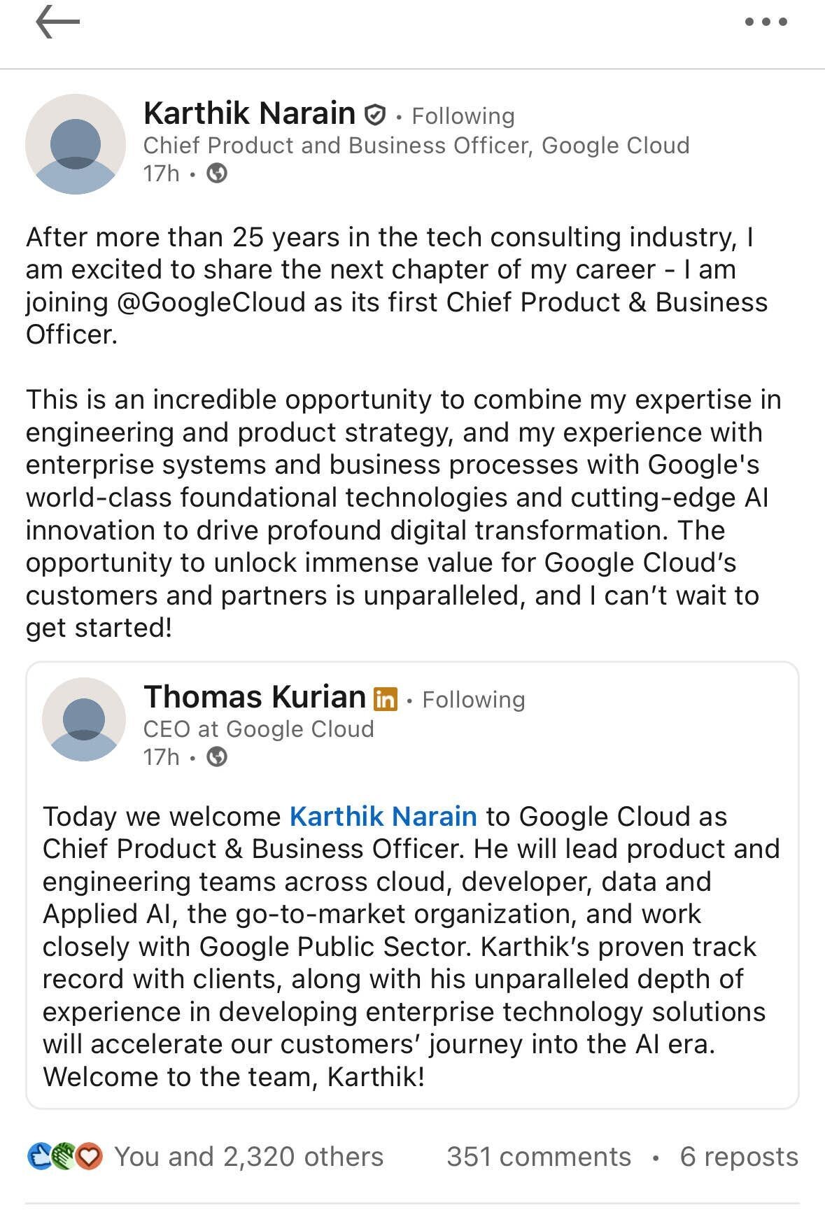 Accenture’s top consulting guy hired at Google product??? | FAANG ...