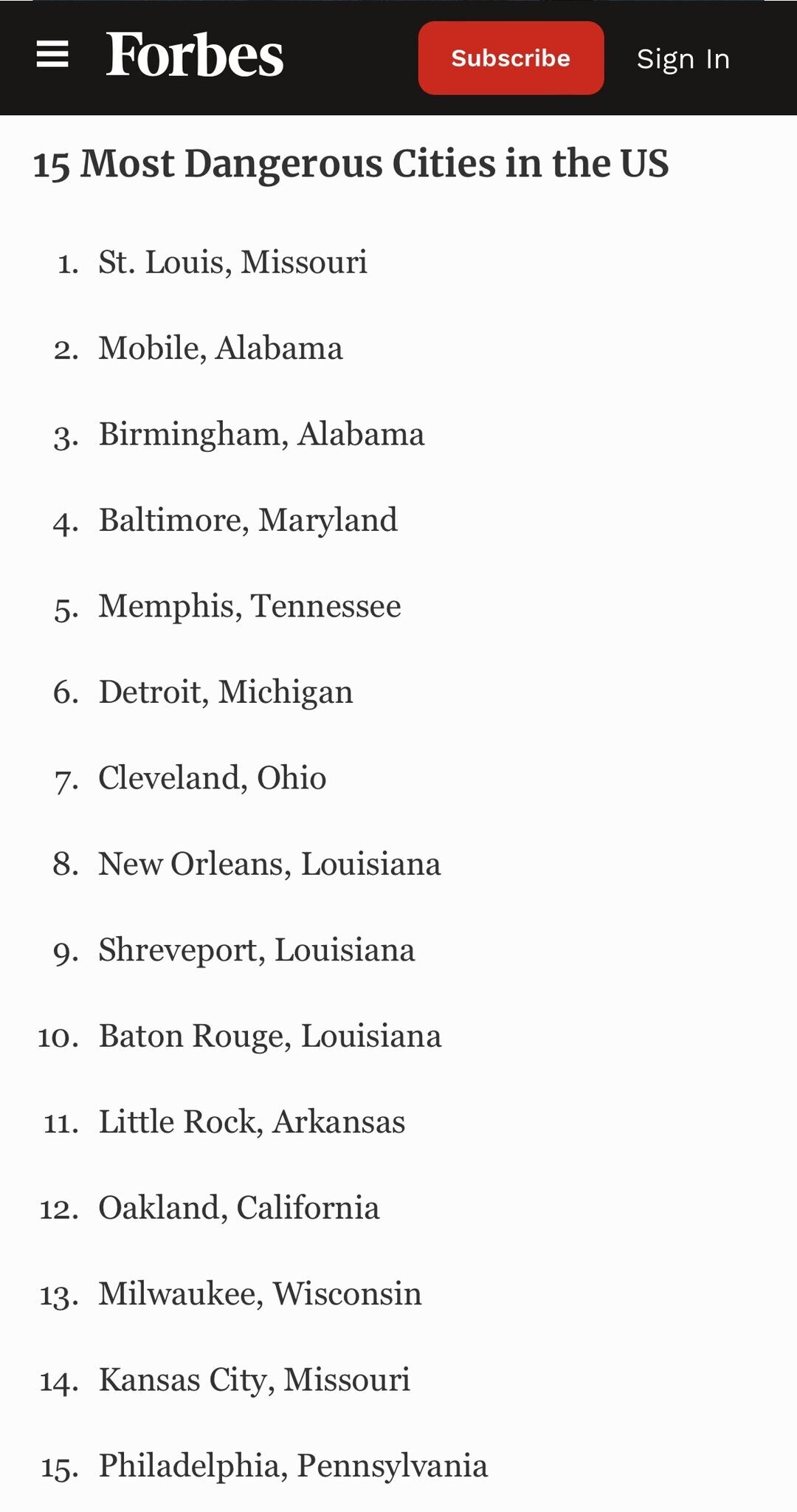 most violent cities in america | Housing - Blind