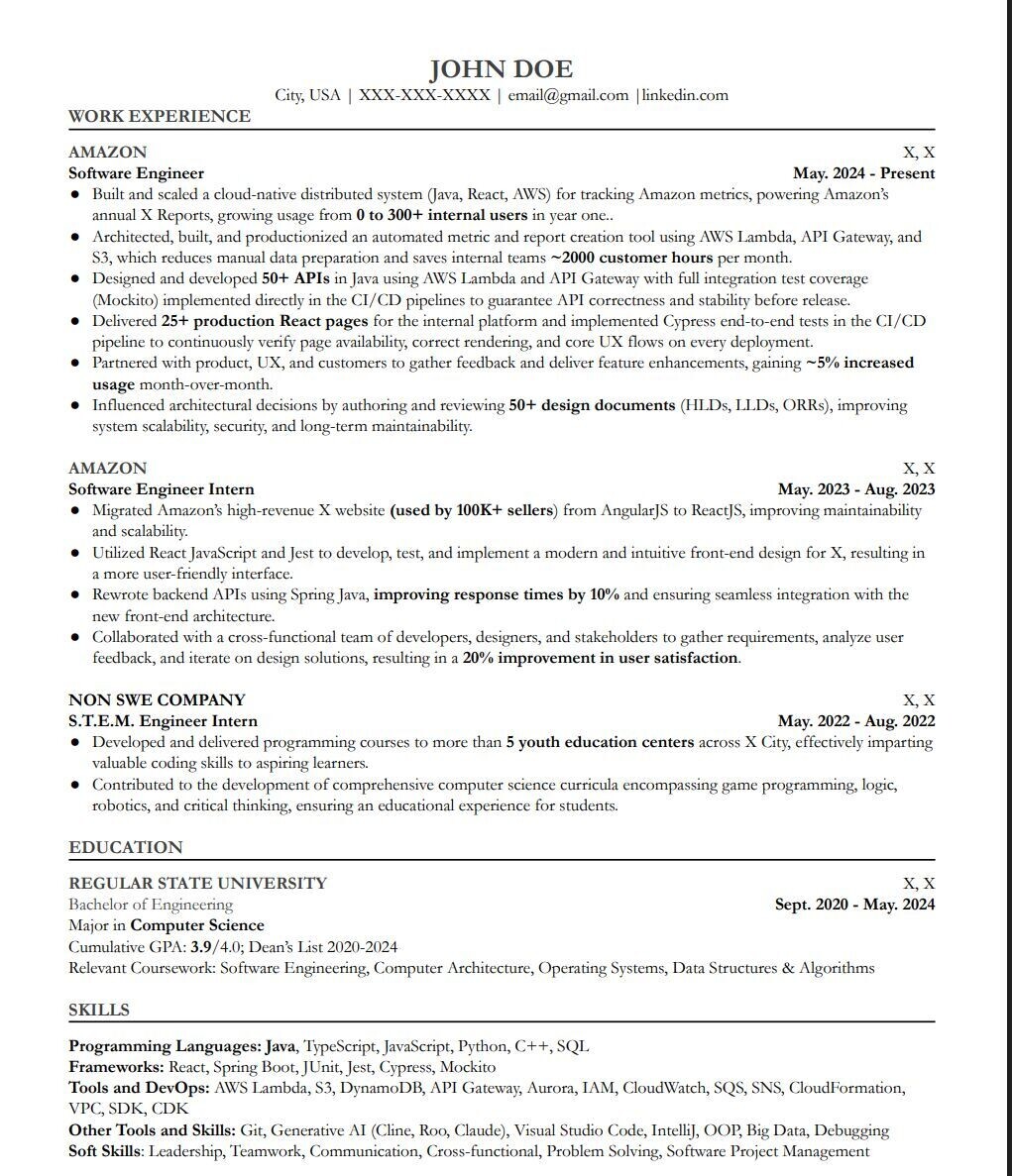 Laid Off... 1.8 YOE | Resume Review - Blind