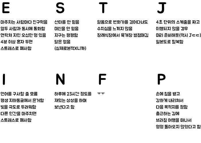 블라인드 블라블라 Mbti짤