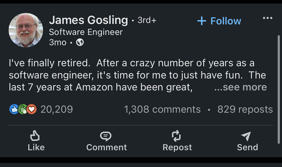 The inventor from Java retired from AWS not too long ago | Tech ...
