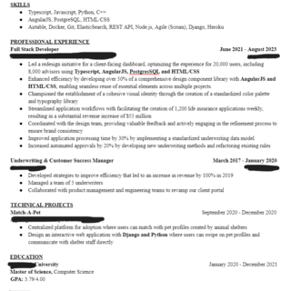 Resume Review | Resume Review - Blind