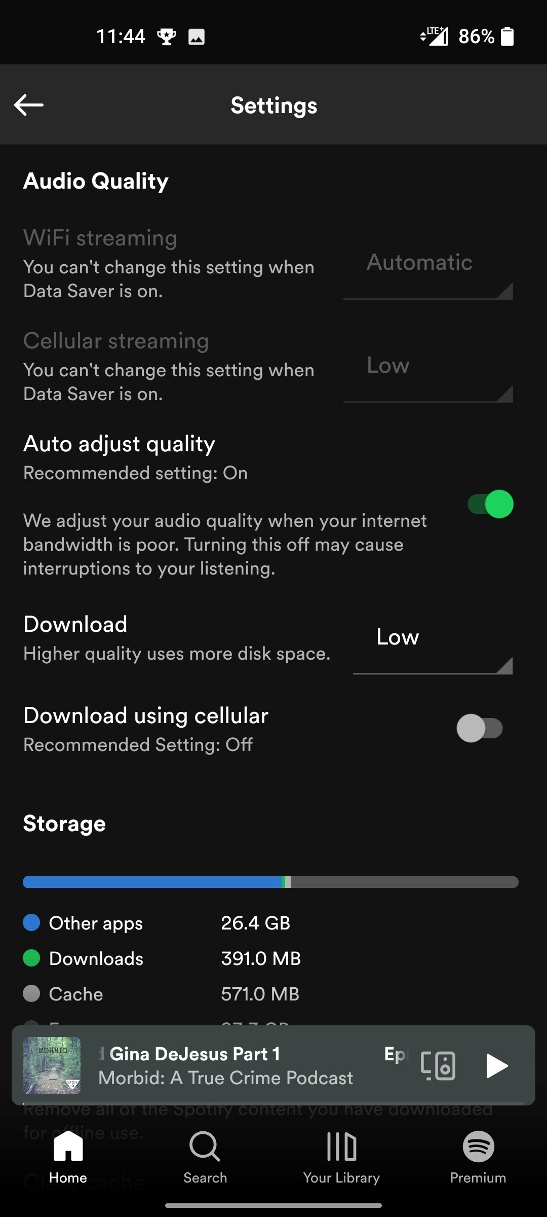 Spotify massacred my data plan | Misc. - Blind