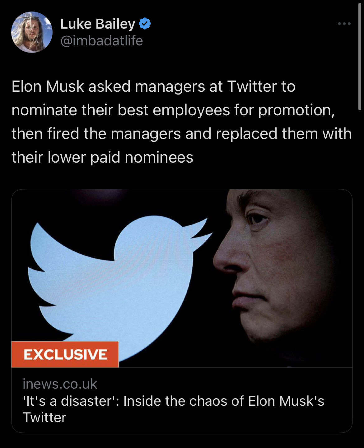 Elon chad move - Blind