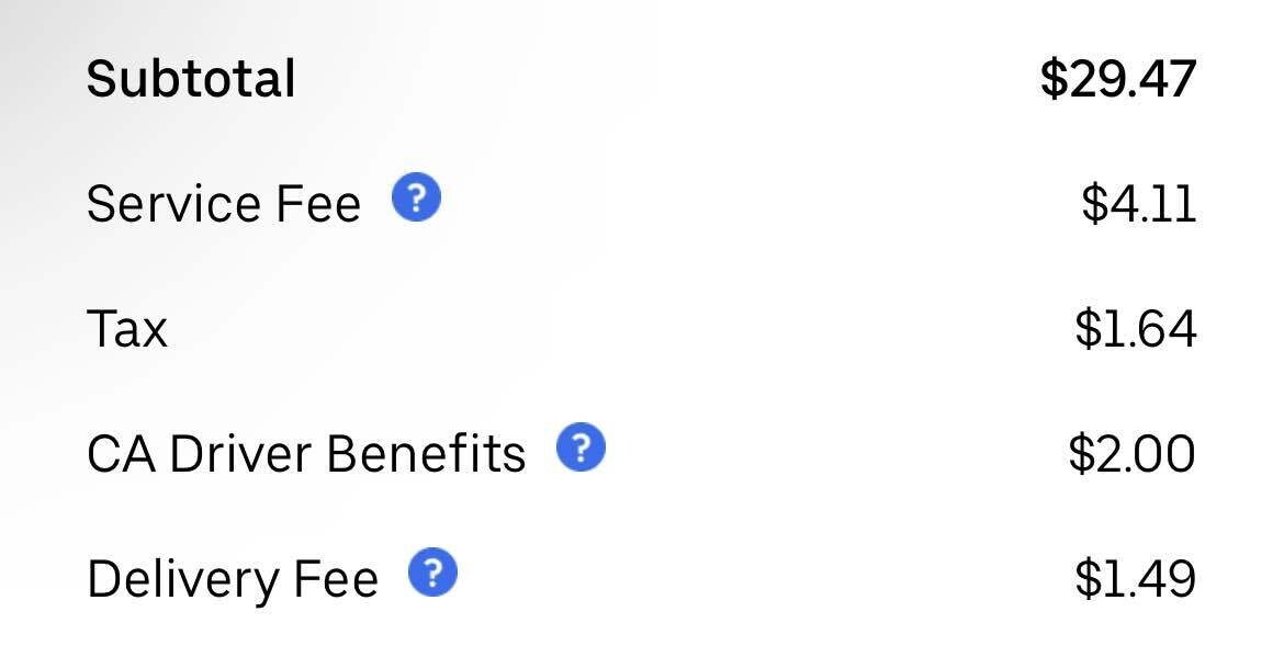 Crazy FEES on Uber Eats order! | Today I Learned - Blind