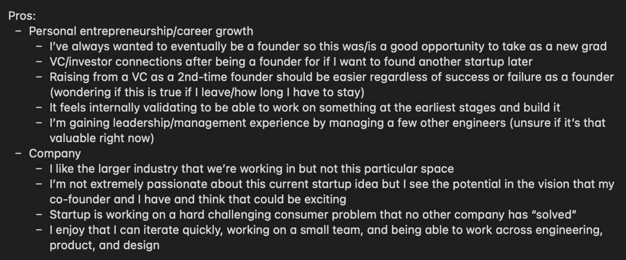 Call me out for any bs. Me, founder, leaving my ($750k raised) VC ...