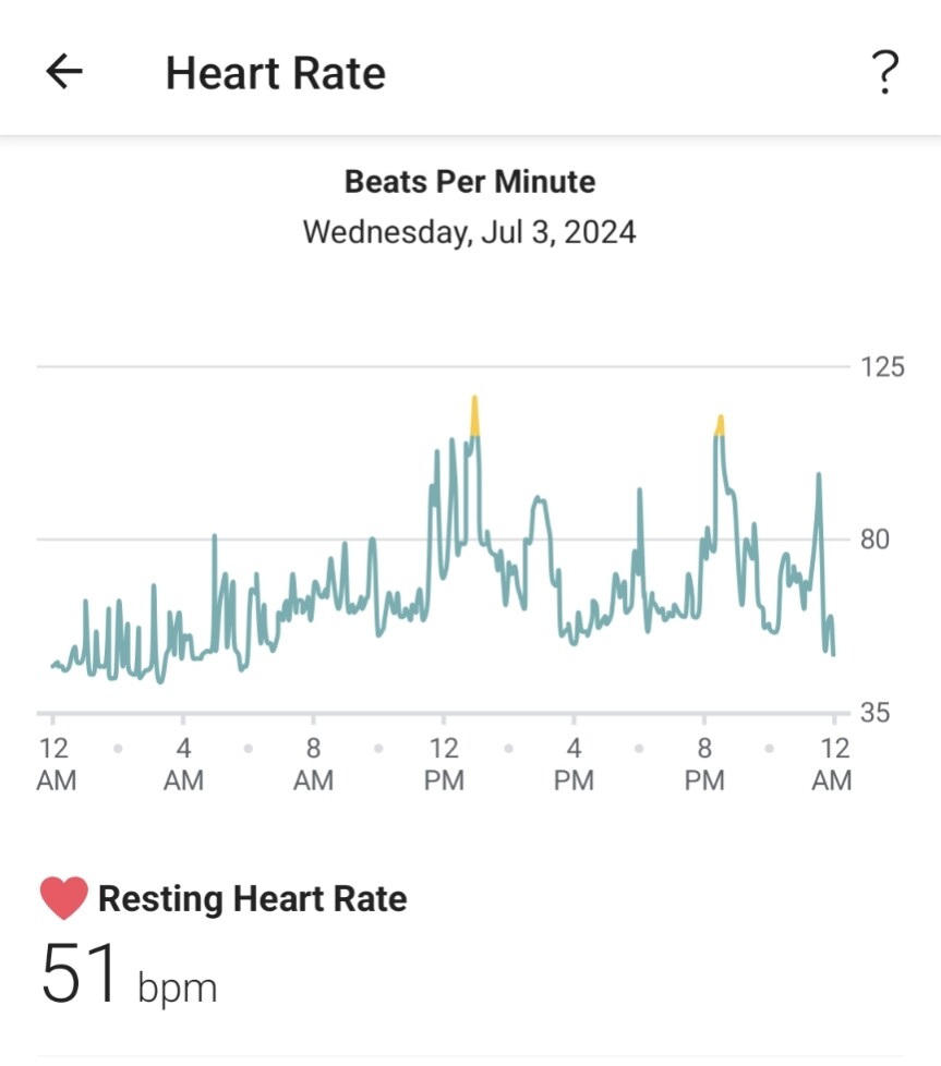 Resting heart rate | Fitness - Blind