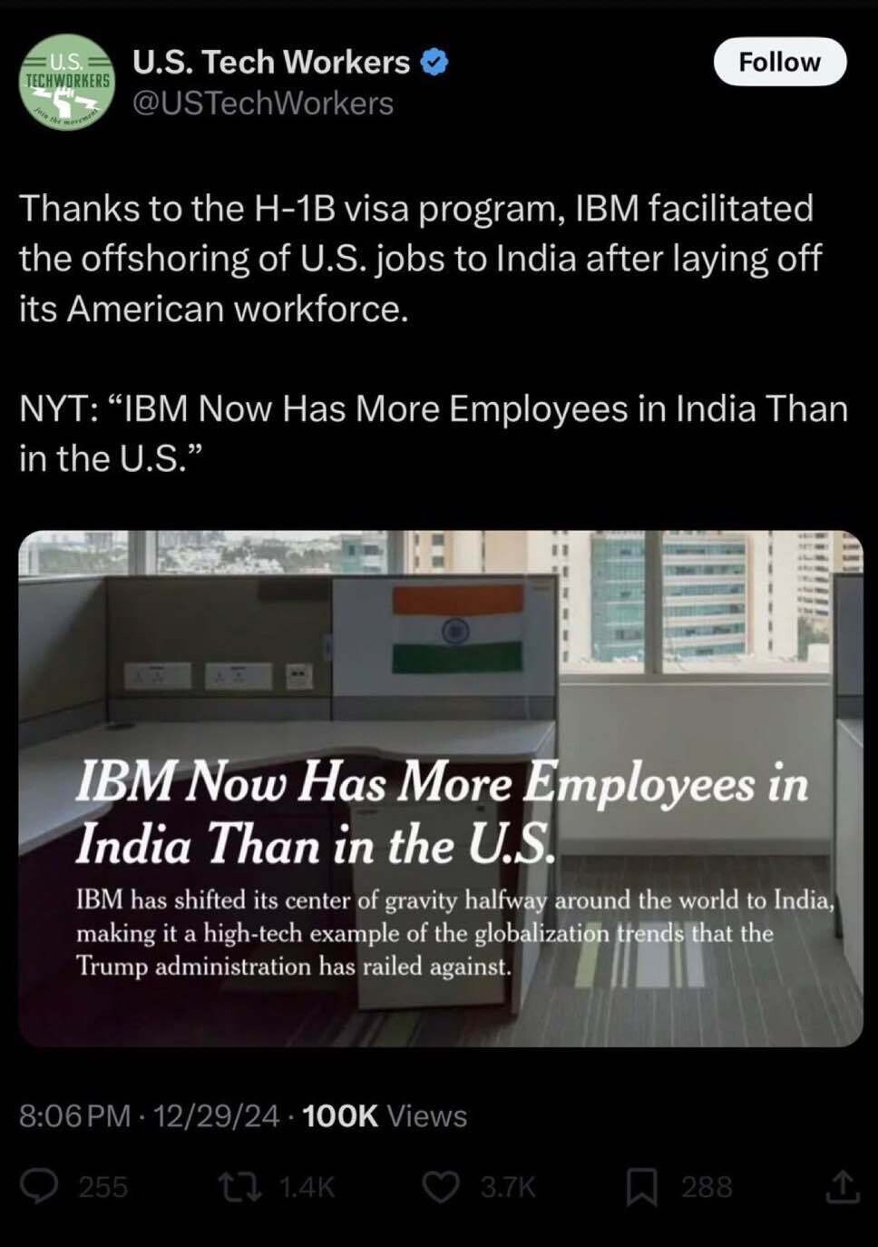IBM now has more employees in India than US | India - Blind