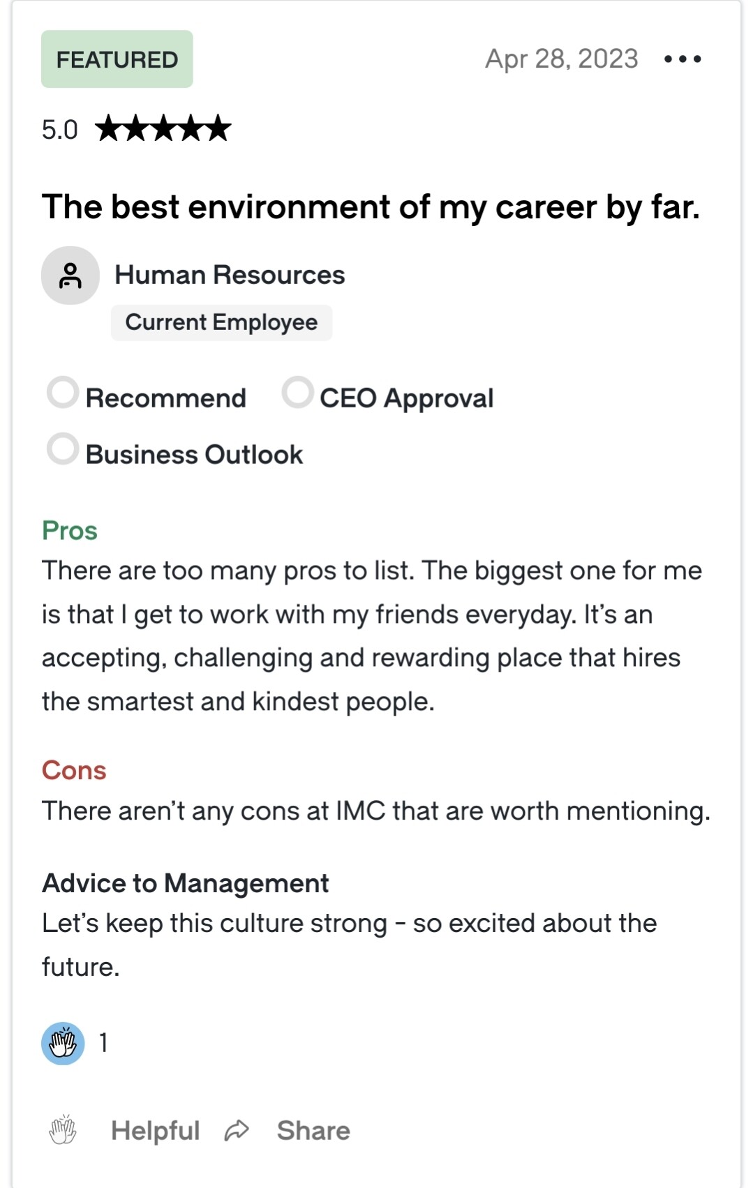 Wtf is a "featured" Glassdoor review? - Blind