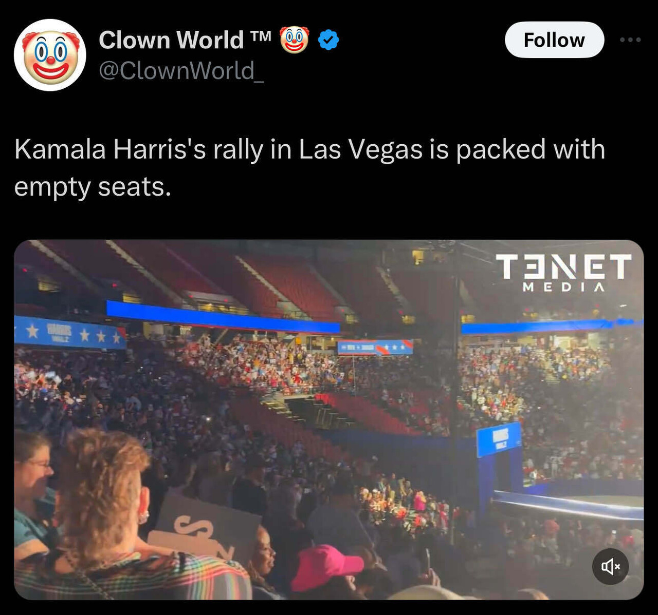 Is honeymoon over? THOUSANDS of seats empty in Nevada Kamala rally ...